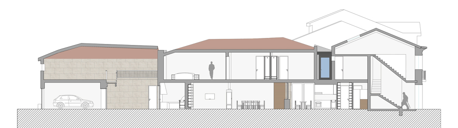 Foto: Corte Longitudinal de Simone Caberti - Arquitectura & Design ...