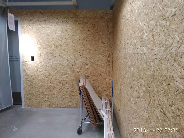 Foto: Paredes Ja Finalizadas em OSB de Teorema Flutuante, Unip. Lda ...